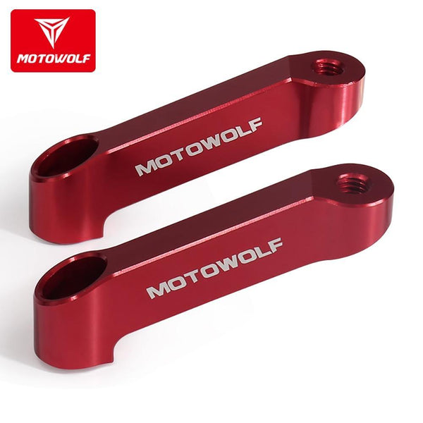 M8/M10 Motorcycle Rearview Mirror Extension Riser Mount Bracket Holder ...