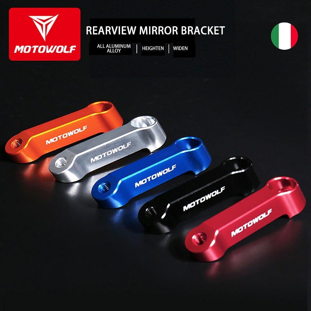 M8/M10 Motorcycle Rearview Mirror Extension Riser Mount Bracket Holder ...