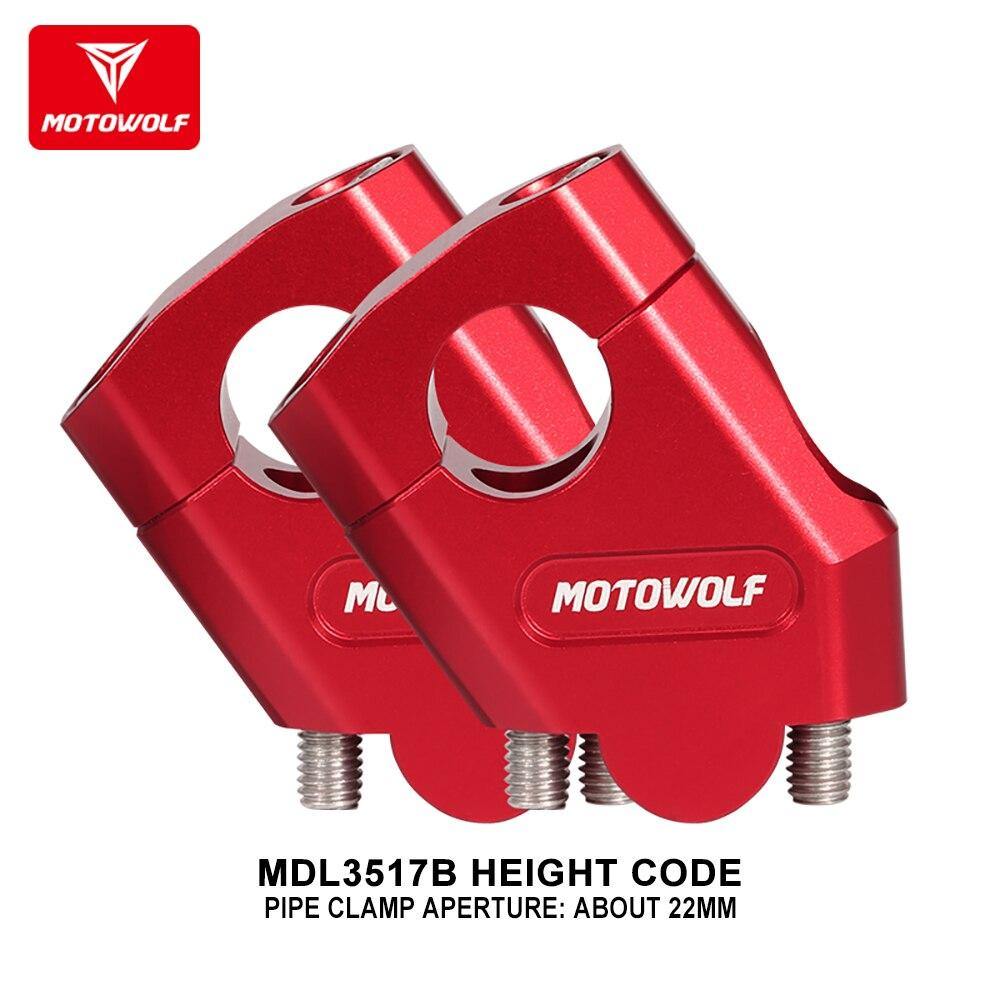 Motorcycle 22/28mm Handlebar Heightening Riser Bar Clamp Mount for Kawasaki Suzuki Honda KTM ...